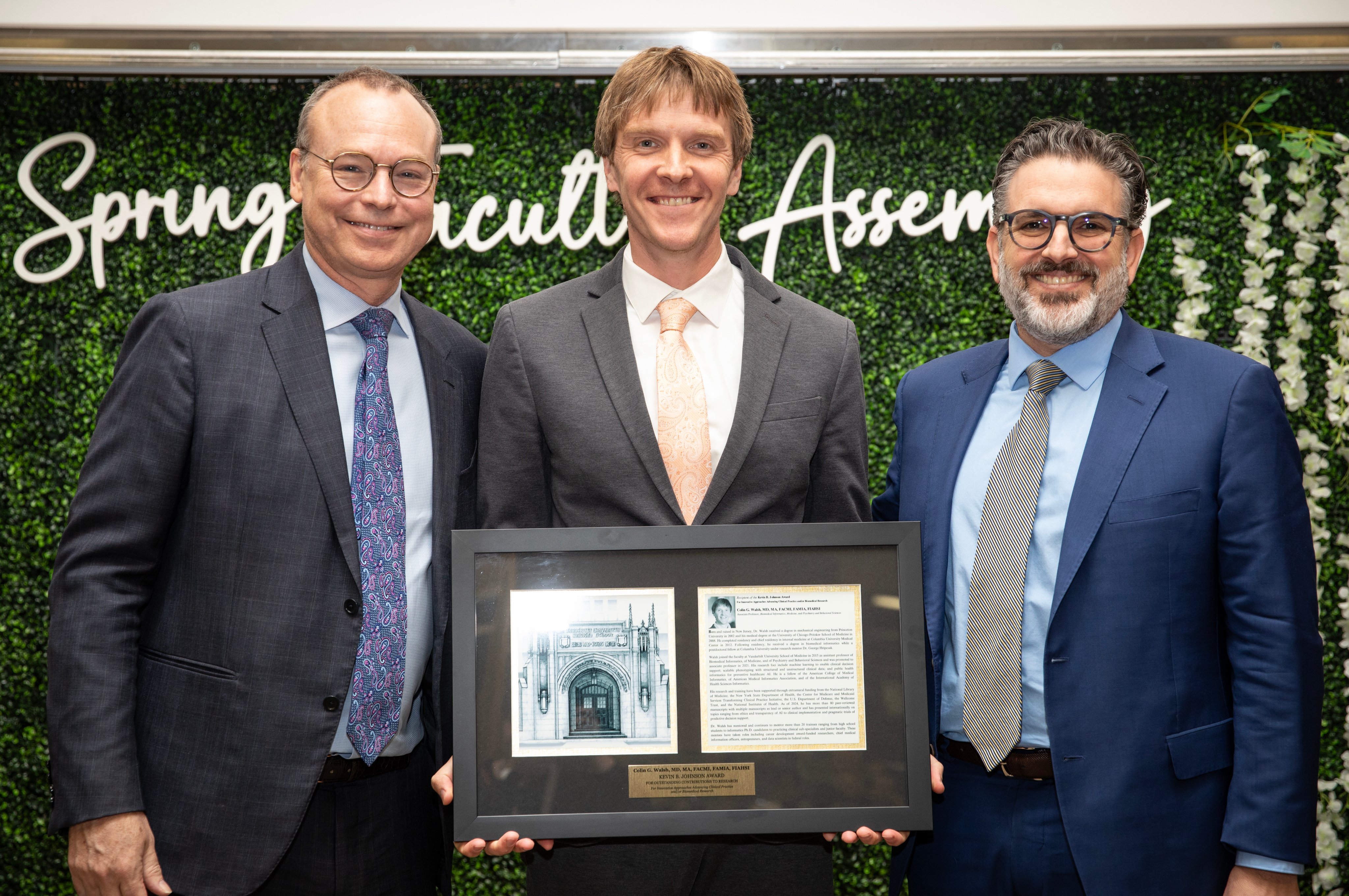 Dr. Walsh Receives the Kevin B. Johnson Award for Outstanding ...